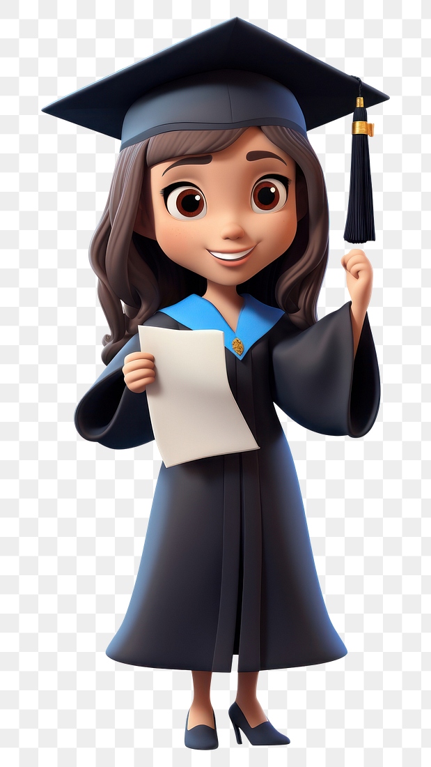 PNG Graduation student holding cartoon. | Premium PNG - rawpixel