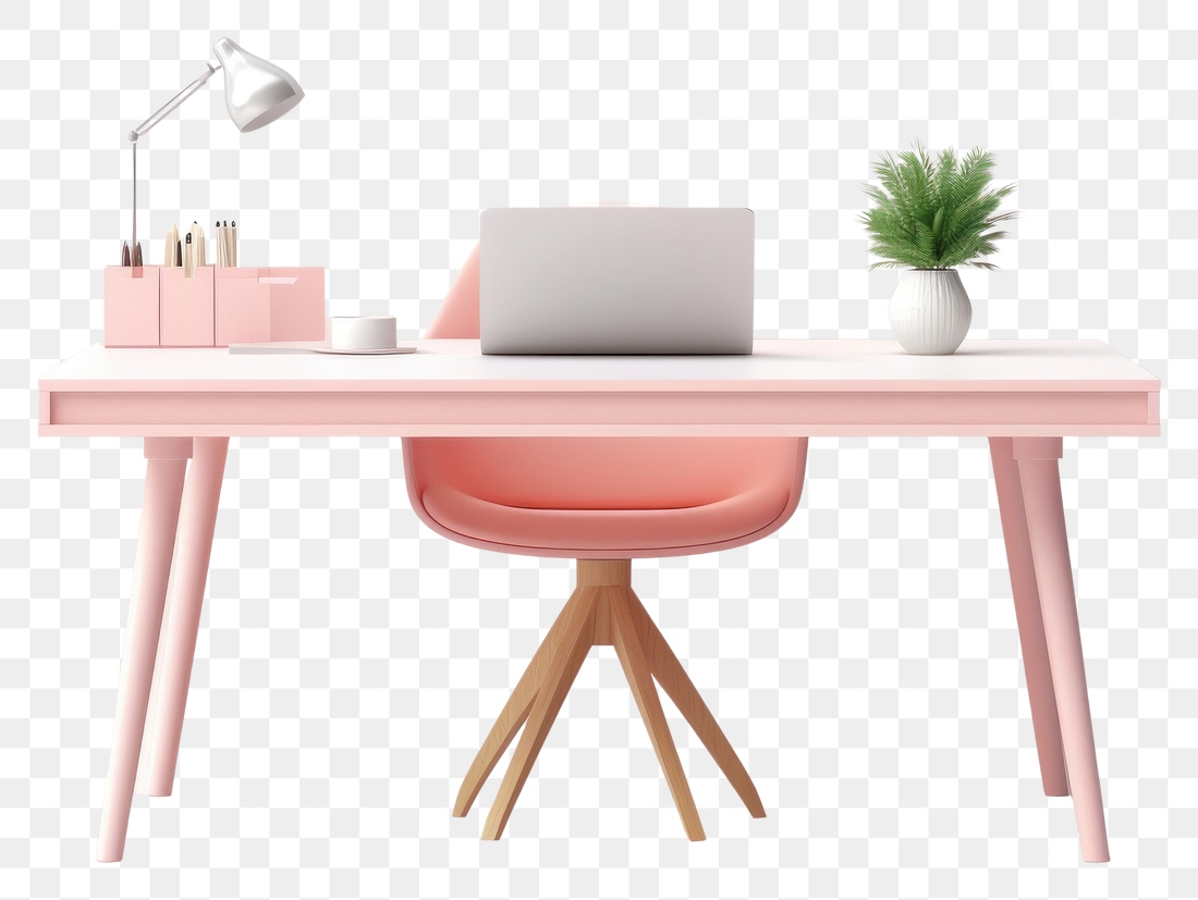 PNG Desk furniture computer laptop. | Premium PNG - rawpixel