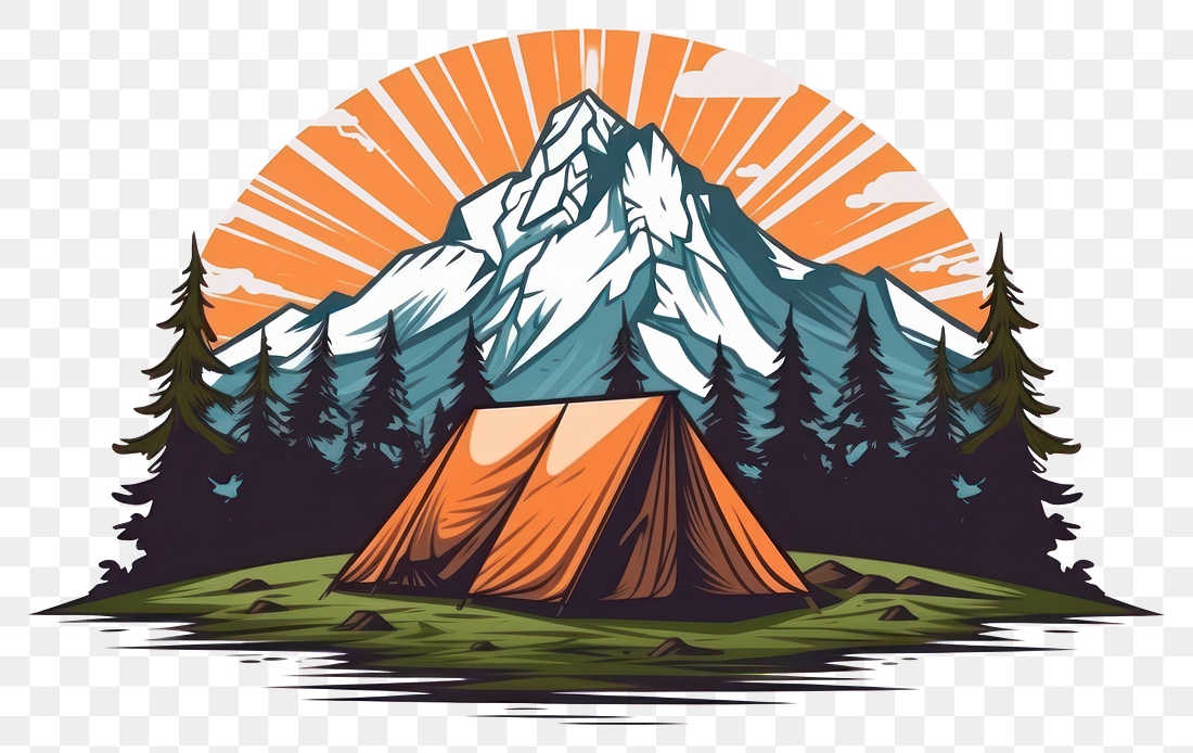 PNG Camping outdoors nature tent. | Premium PNG - rawpixel