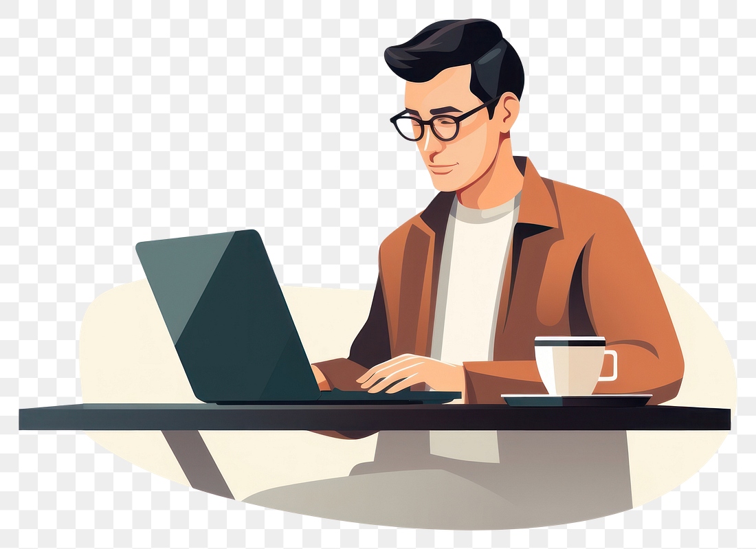 PNG Laptop furniture computer sitting. | Premium PNG - rawpixel