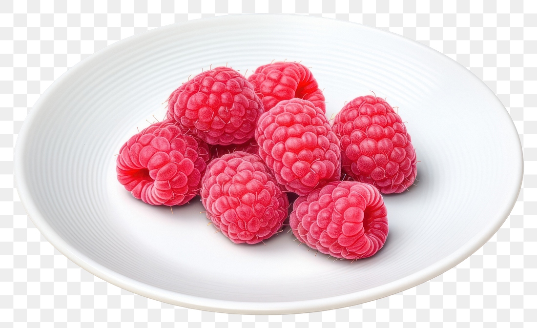 PNG Raspberry plate fruit plant, | Premium PNG - rawpixel
