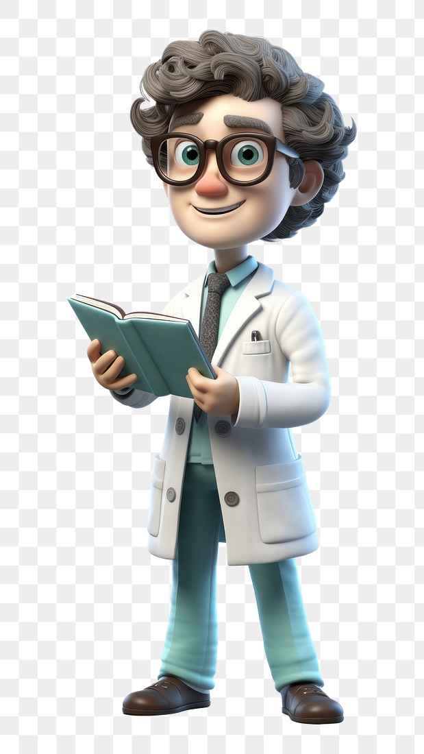 PNG Scientist cartoon stethoscope | Premium PNG - rawpixel