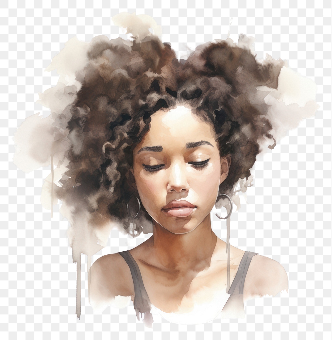PNG Portrait adult contemplation individuality. | Free PNG - rawpixel