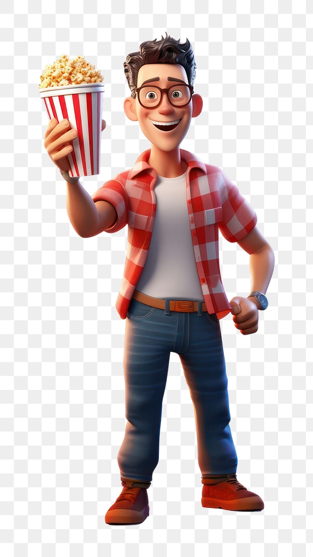 PNG Popcorn holding adult man. | Premium PNG - rawpixel