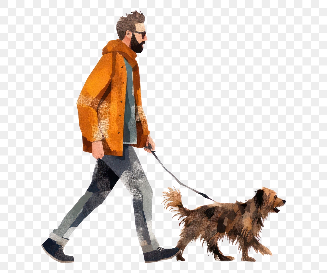 PNG Walking dog mammal animal | Premium PNG - rawpixel