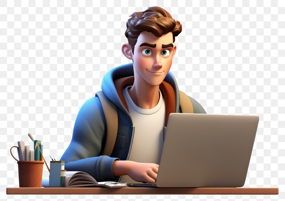 PNG Cartoon laptop table furniture | Premium PNG - rawpixel