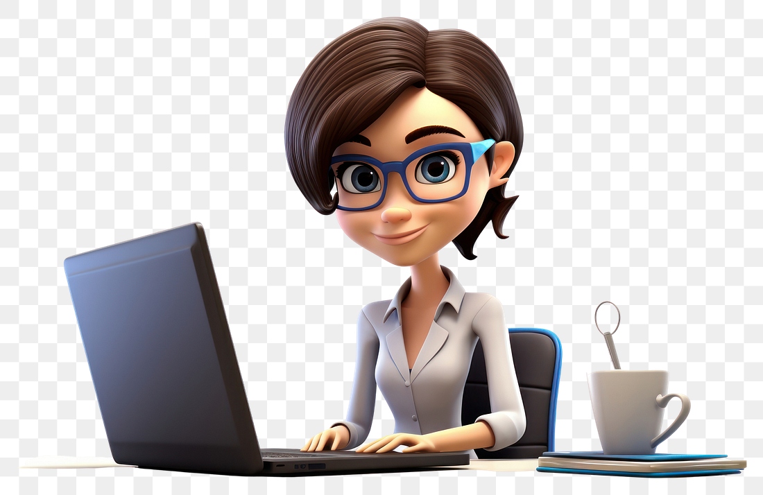 PNG Computer working cartoon laptop. | Premium PNG - rawpixel