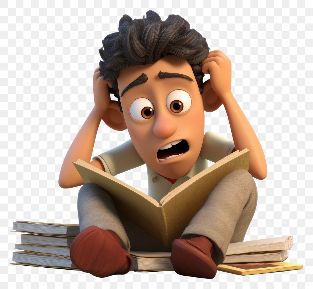 PNG Reading cartoon book | Premium PNG - rawpixel