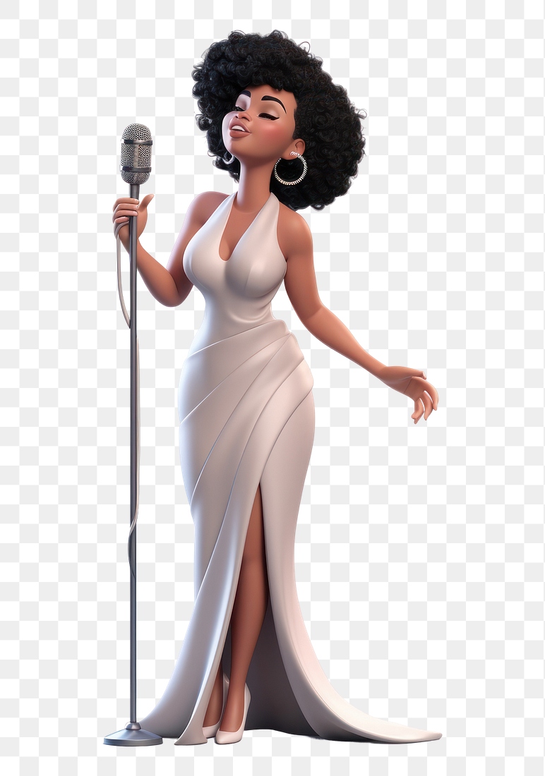 PNG Microphone cartoon singer female | Premium PNG - rawpixel