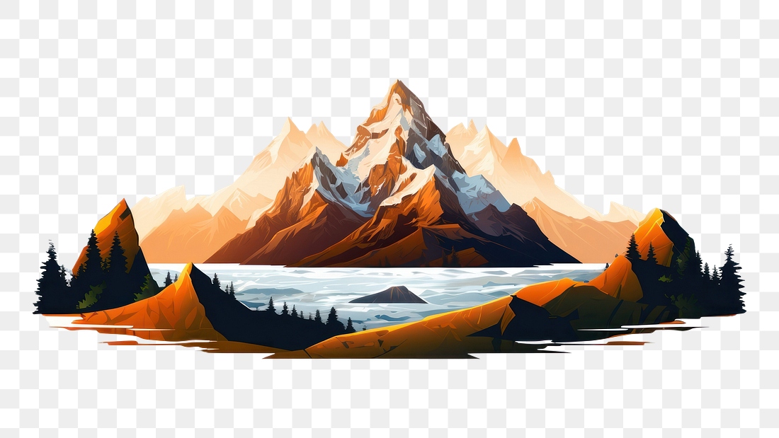 PNG Mountain wilderness landscape panoramic. | Premium PNG - rawpixel