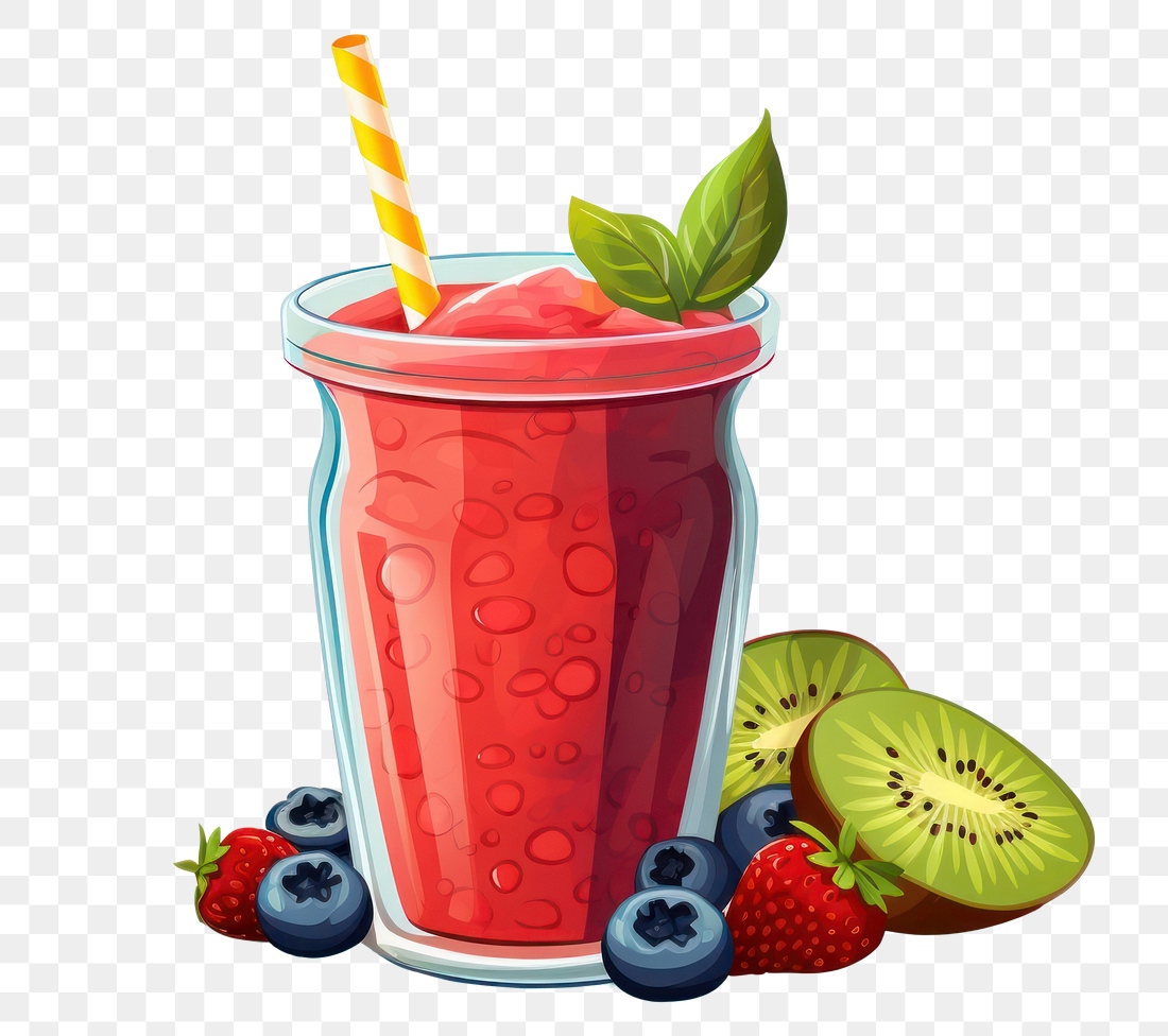 PNG Strawberry smoothie fruit drink. | Premium PNG - rawpixel