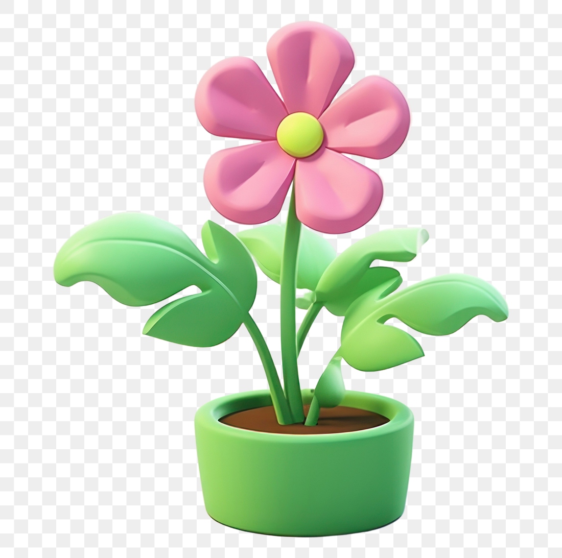 PNG Flower plant cartoon blossom. | Premium PNG - rawpixel