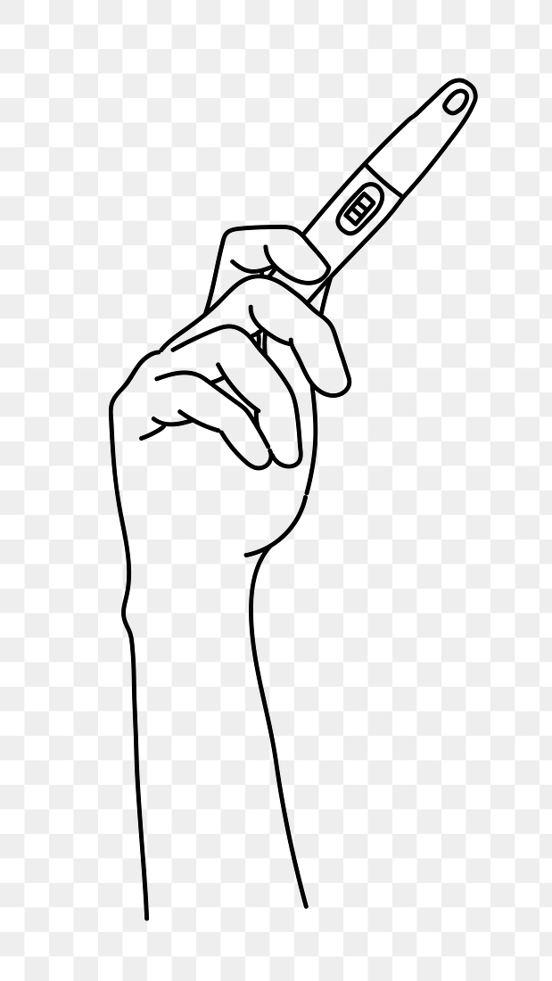 PNG positive pregnancy test doodle | Premium PNG - rawpixel