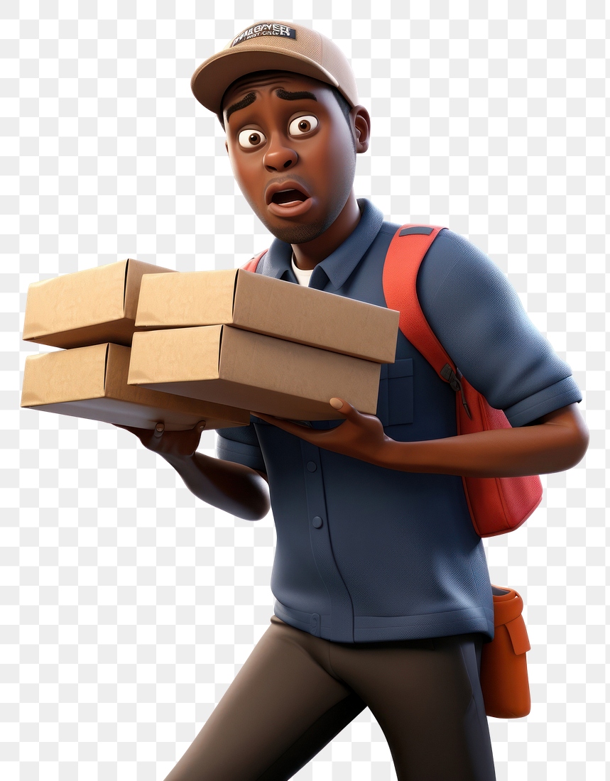 PNG Cardboard looking person box. | Free PNG - rawpixel