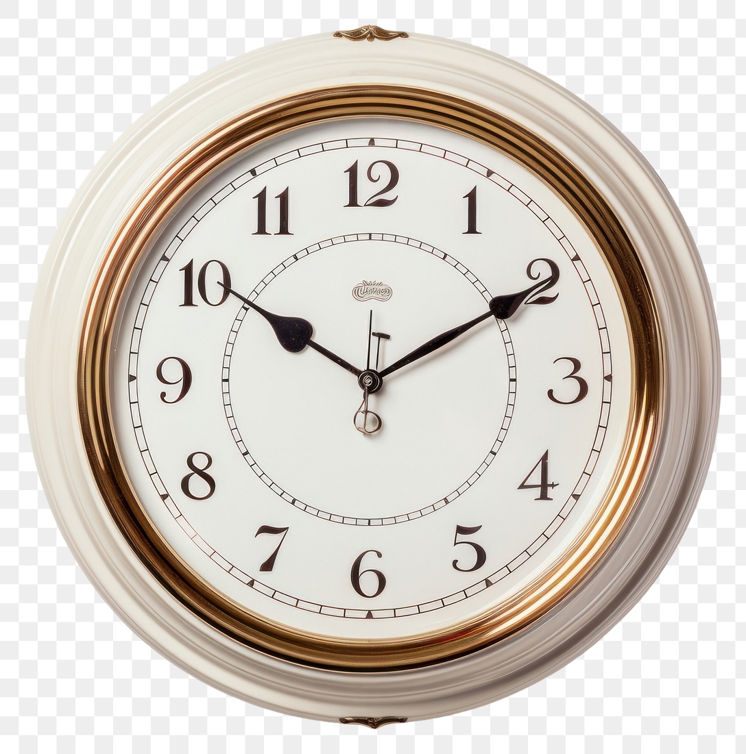 PNG Normal wall clock white | Premium PNG - rawpixel
