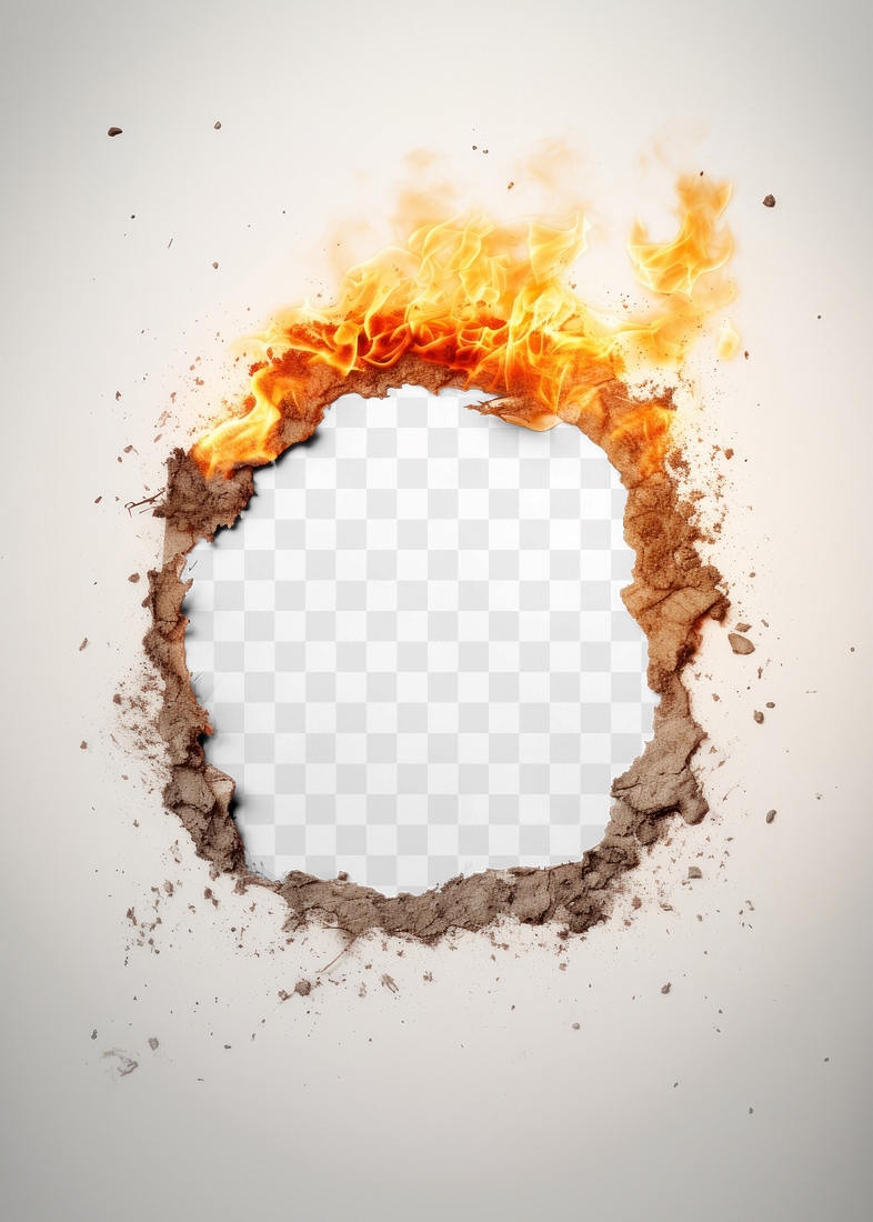 PNG Circle flame fire hole | Premium PNG - rawpixel