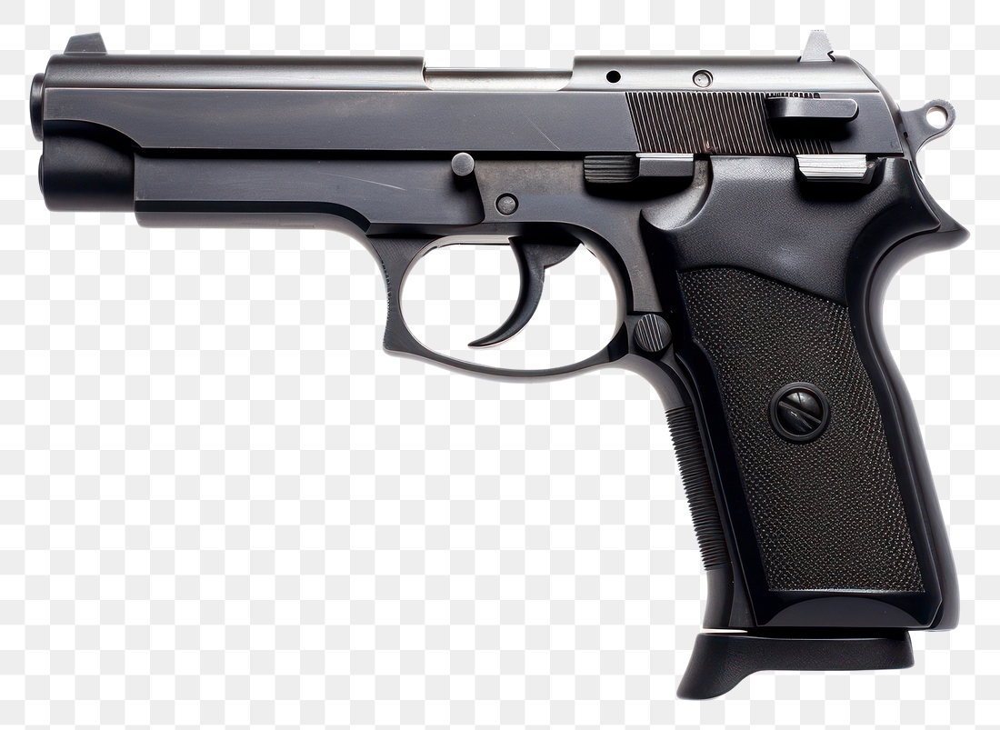 PNG Handgun weapon white background | Premium PNG - rawpixel