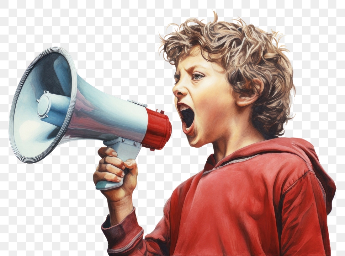 PNG Protest shouting holding red | Premium PNG - rawpixel