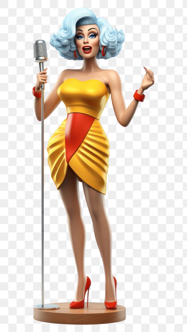 PNG Drag queen figurine portrait | Premium PNG - rawpixel