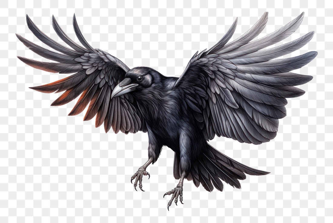 PNG Crow drawing cartoon animal | Premium PNG - rawpixel
