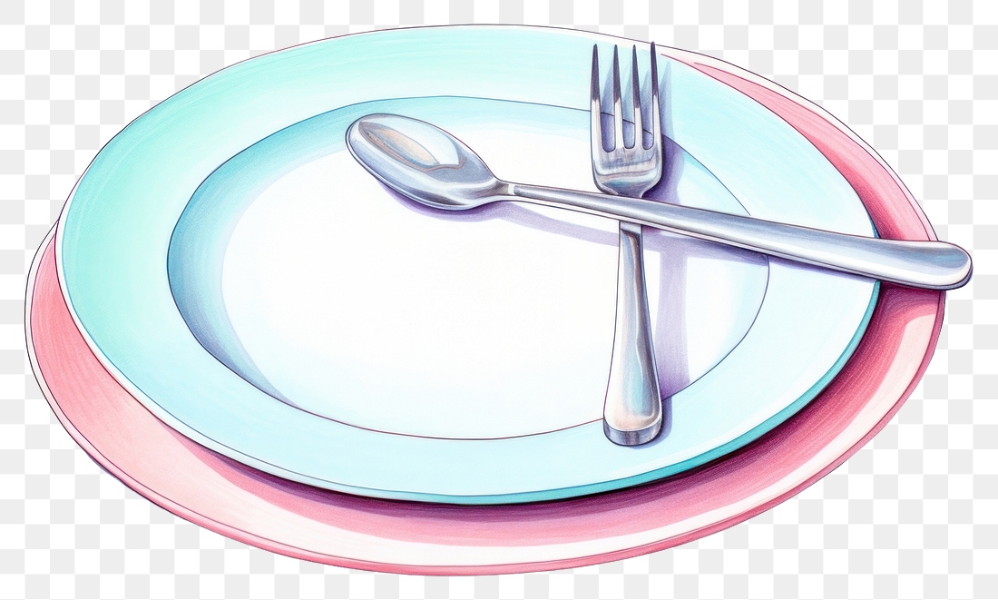 PNG Plate spoon fork white | Premium PNG - rawpixel