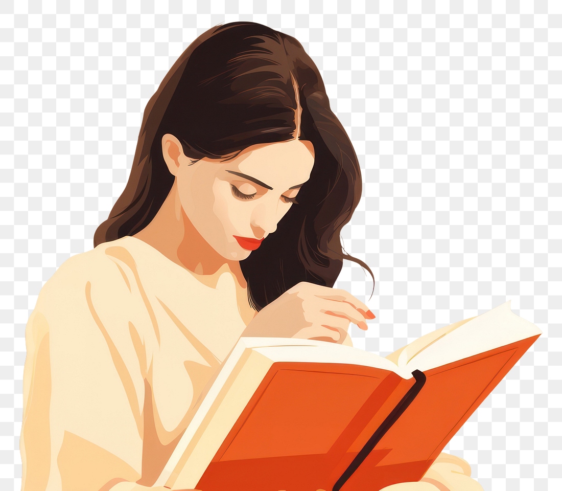 PNG Reading a book publication | Free PNG - rawpixel