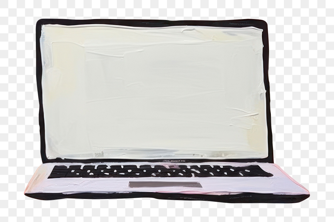 PNG Laptop art computer painting. | Premium PNG - rawpixel