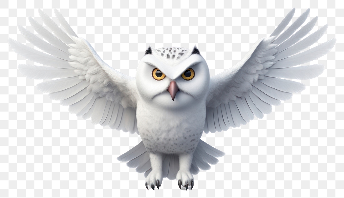 PNG Snowy owl cartoon animal | Free PNG - rawpixel