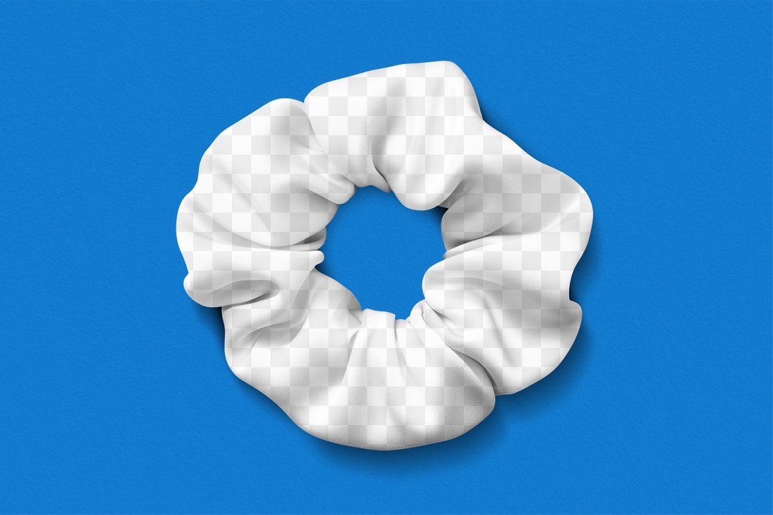 Hair scrunchie png transparent mockup | Premium PNG - rawpixel