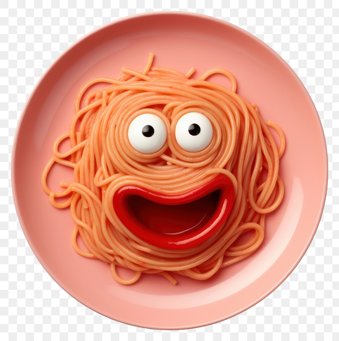 PNG Spaghetti face plate pasta | Free PNG - rawpixel