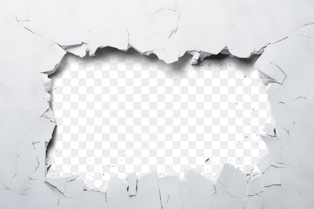 Cracked wall frame, transparent background | Free PNG - rawpixel