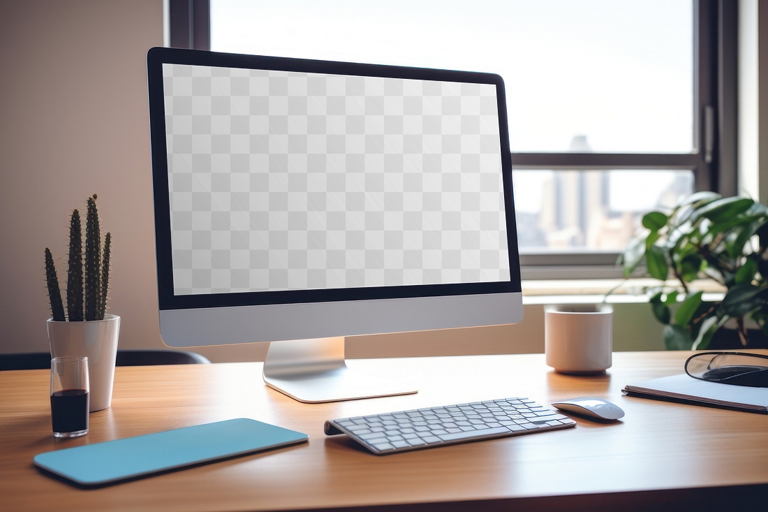 Computer desktop screen png mockup | Premium PNG - rawpixel