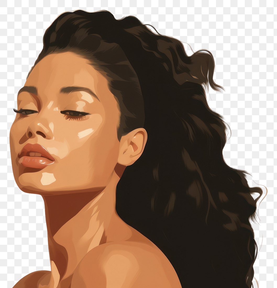 PNG Blasian women portrait adult | Premium PNG - rawpixel