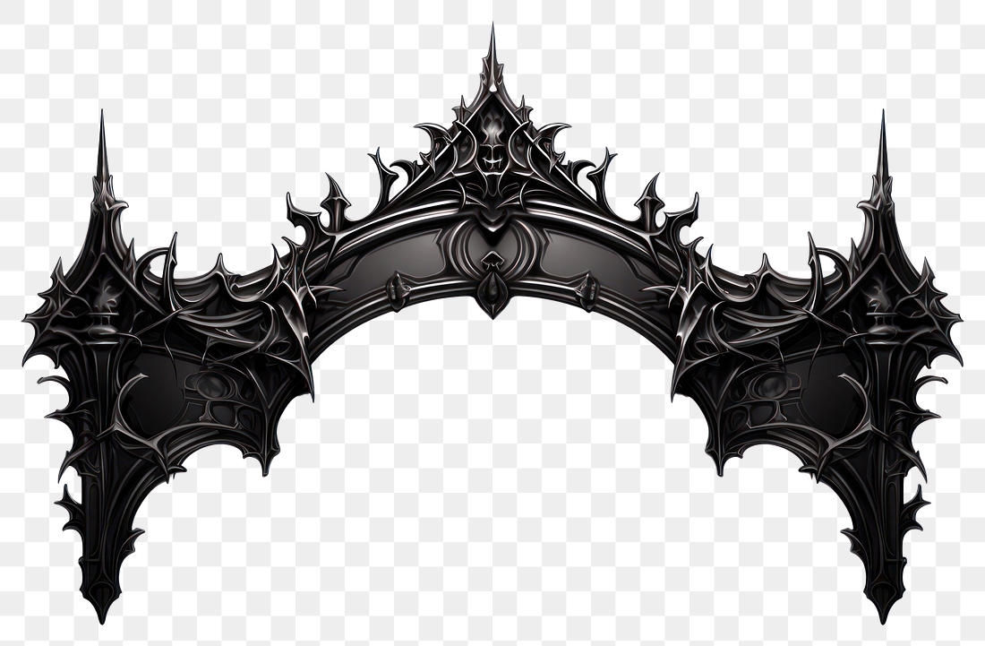 PNG Black classic gothic architectural | Premium PNG - rawpixel
