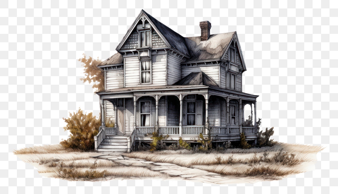 PNG Old house drawing architecture | Free PNG - rawpixel