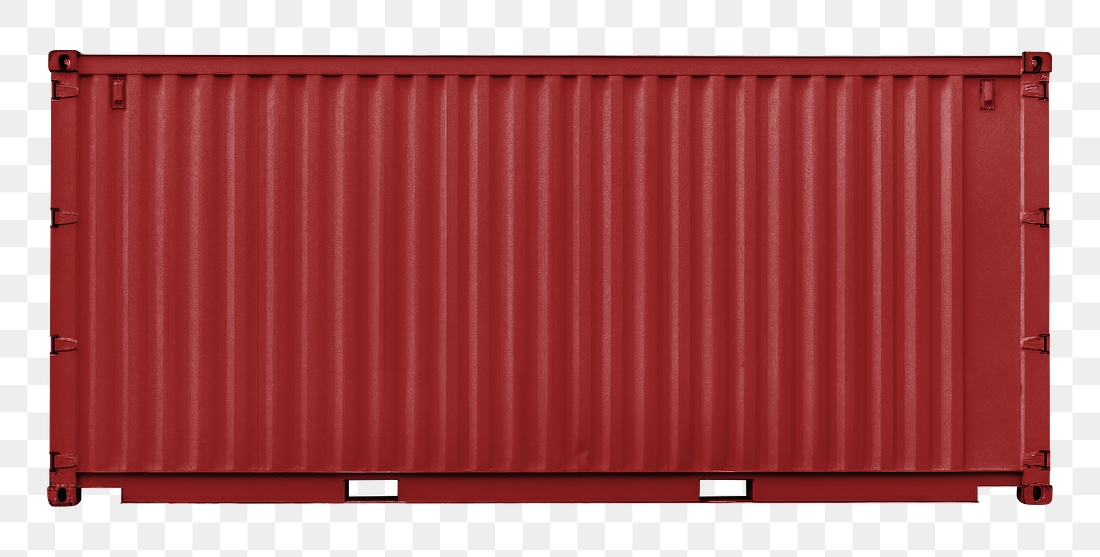 PNG red shipping container, design | Premium PNG - rawpixel