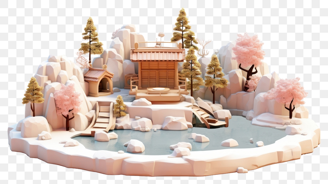 PNG Onsen outdoors architecture christmas. | Premium PNG - rawpixel