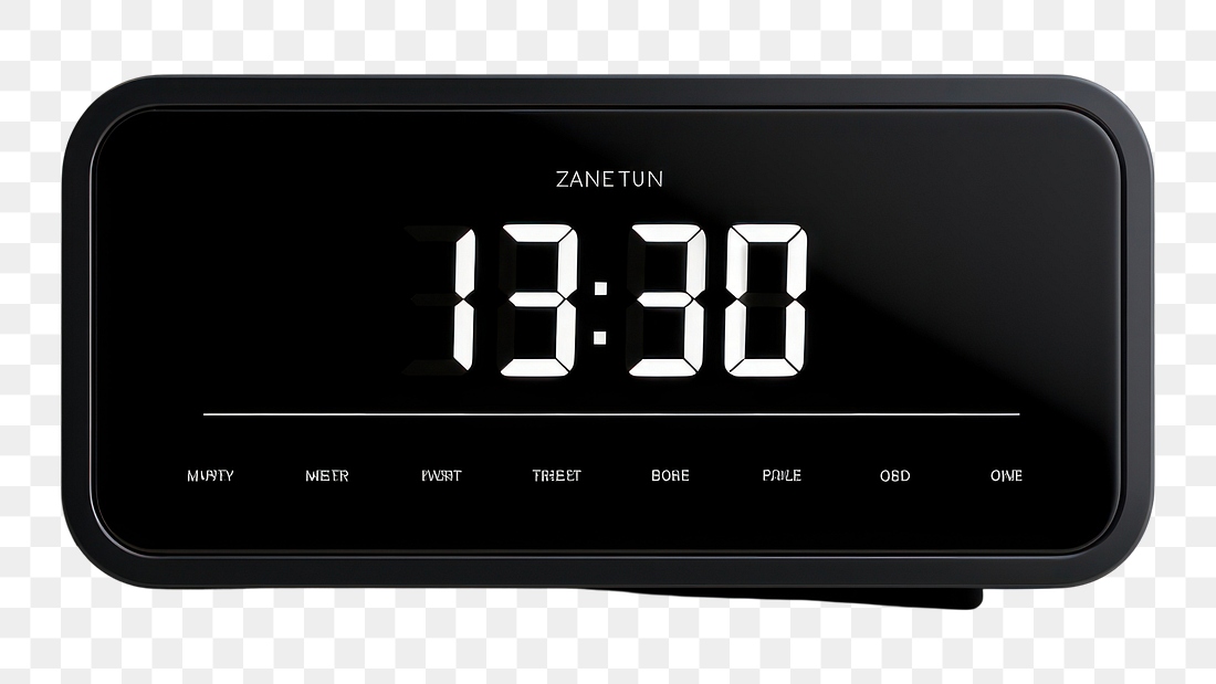 PNG Digital alarm clock electronics | Premium PNG - rawpixel
