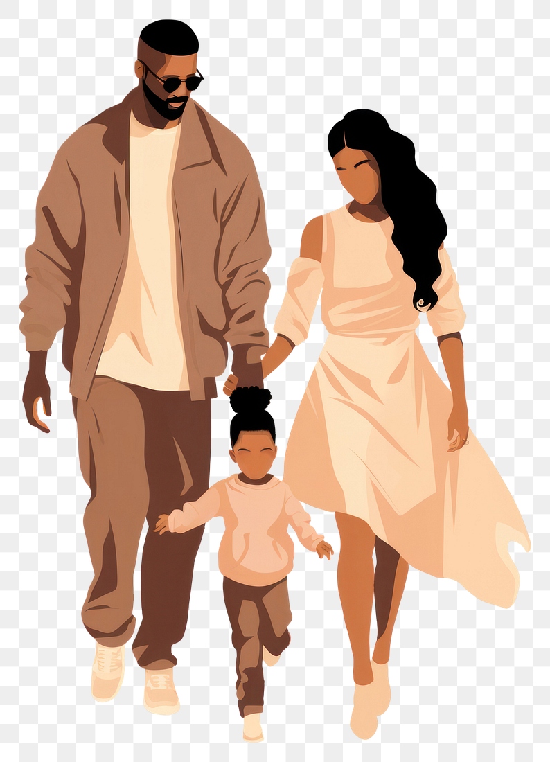 PNG Couple baby walking family. | Premium PNG - rawpixel