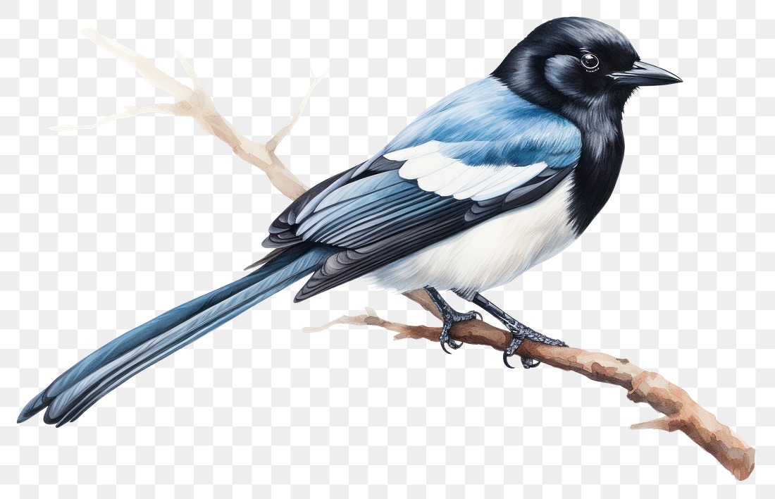 PNG Magpie bird animal magpie | Free PNG - rawpixel