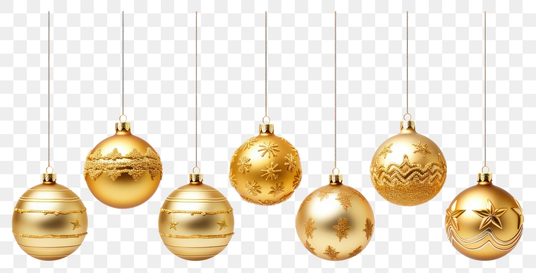PNG Christmas ball gold decoration | Premium PNG - rawpixel