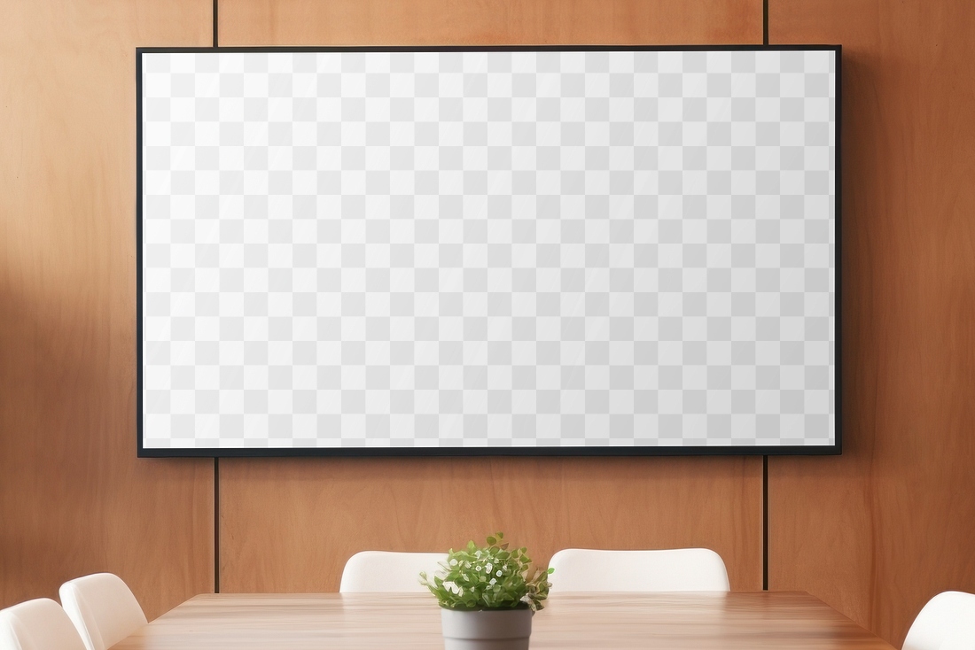 Meeting room screen png mockup, | Premium PNG - rawpixel