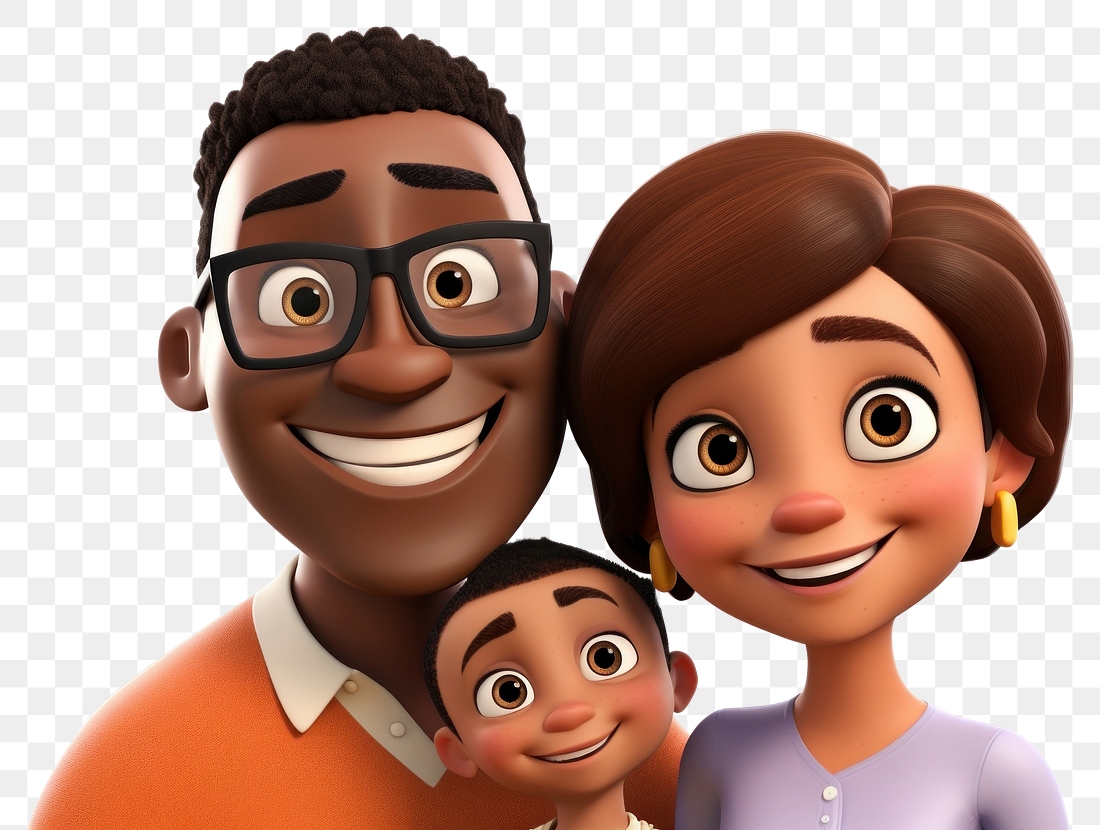 PNG Cartoon parent togetherness affectionate. | Premium PNG - rawpixel