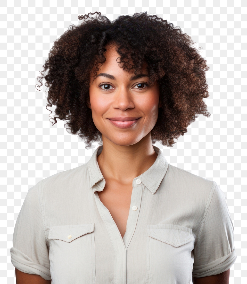 PNG Woman portrait shirt adult. | Premium PNG - rawpixel
