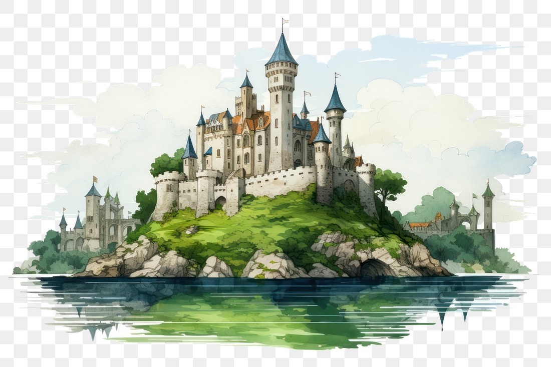 PNG Castle architecture building outdoors. | Premium PNG - rawpixel