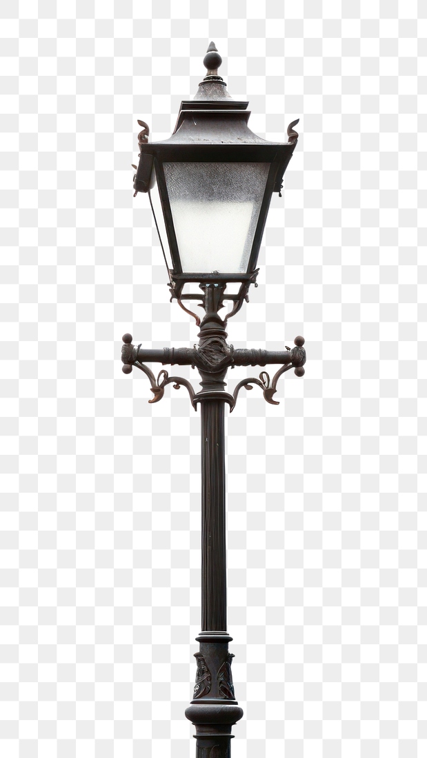 PNG Lamp post architecture illuminated | Premium PNG - rawpixel