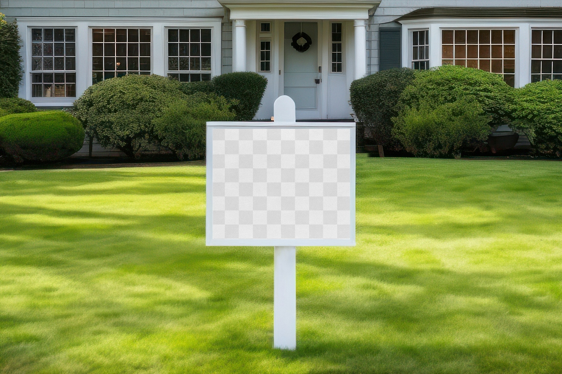 Real estate sign png mockup, | Premium PNG - rawpixel