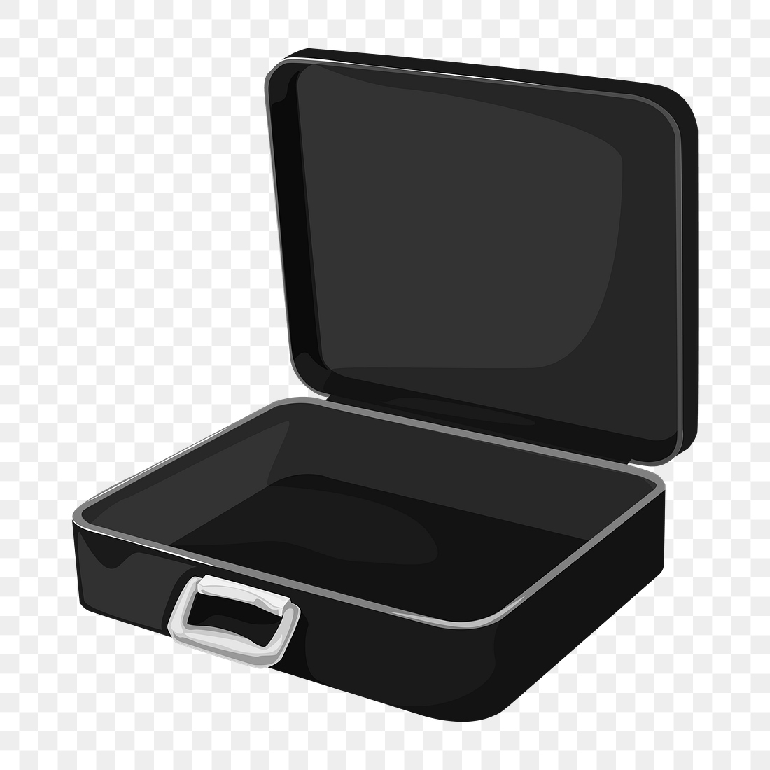 Black briefcase png, aesthetic illustration, | Premium PNG - rawpixel