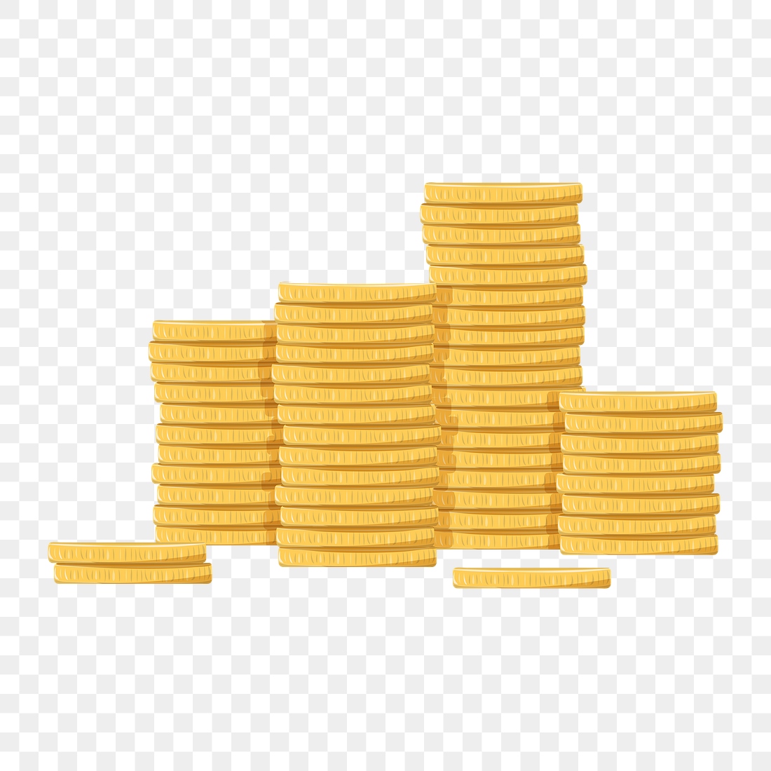 Coin stack png, aesthetic illustration, | Premium PNG - rawpixel