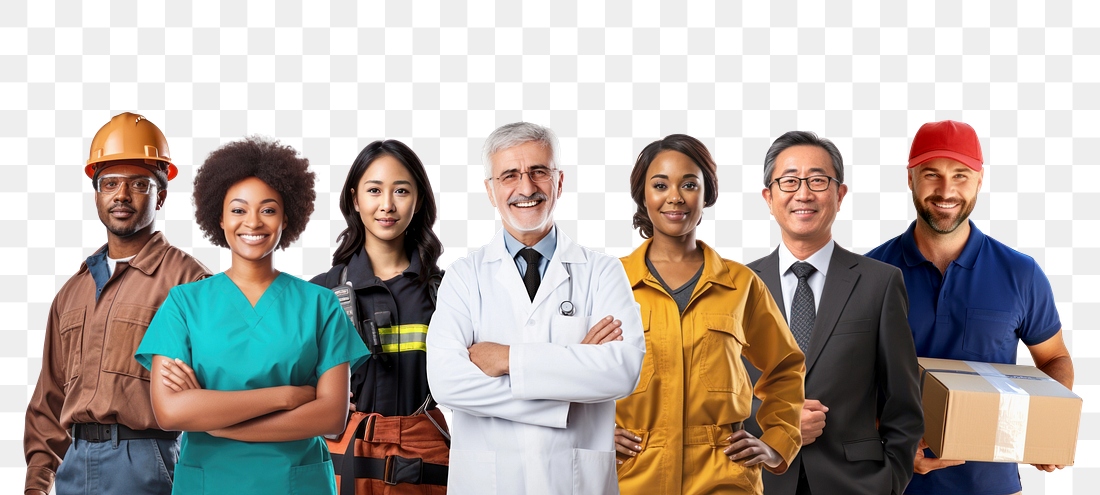 PNG diverse job occupation, people | Premium PNG - rawpixel